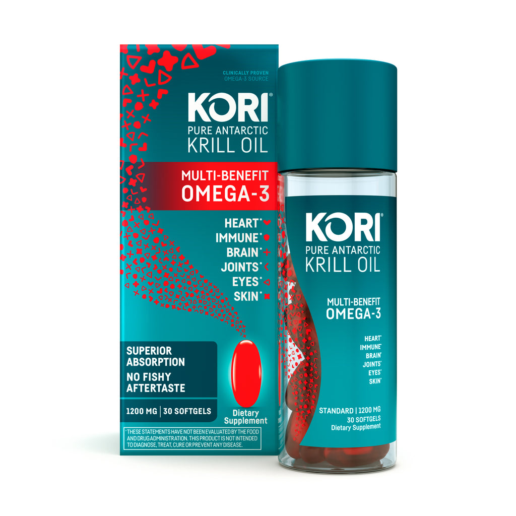 Kori Krill Oil Superior Omega-3 1200mg 30ct, Standard Softgels