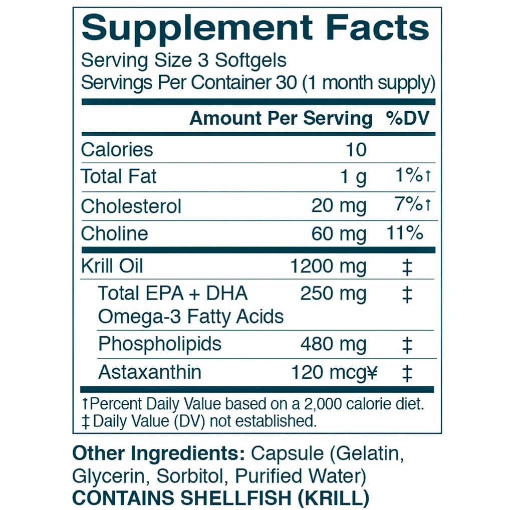 Kori Krill Oil Superior Omega-3 400mg 90ct, Mini Softgels