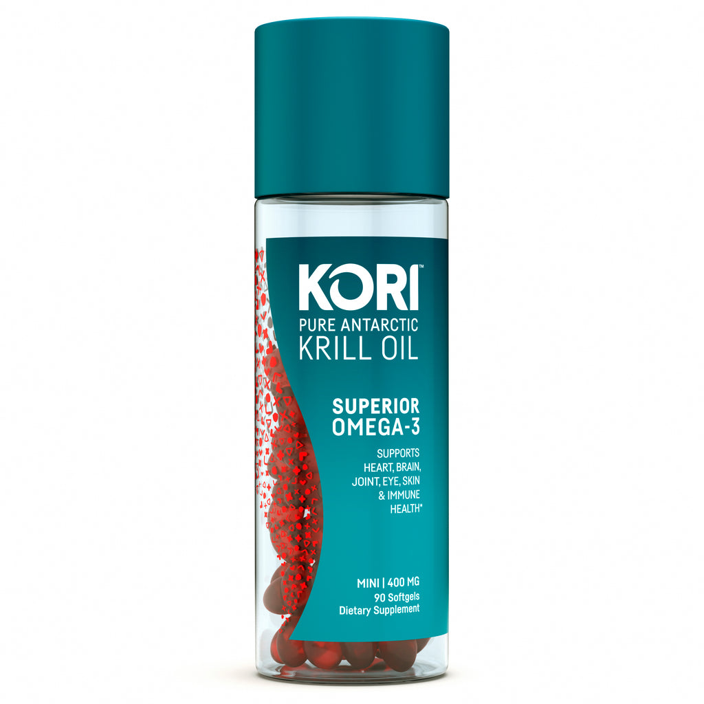 Kori Krill Oil Superior Omega-3 400mg 90ct, Mini Softgels